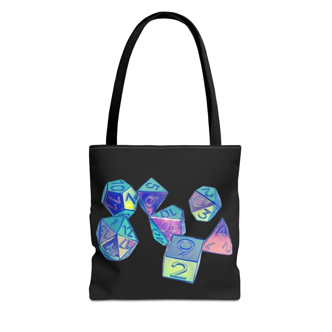 Dnd Dice Tote Bag. Dungeons & Dragon. Dice. D20. Polyhedral. Game. Crit ...
