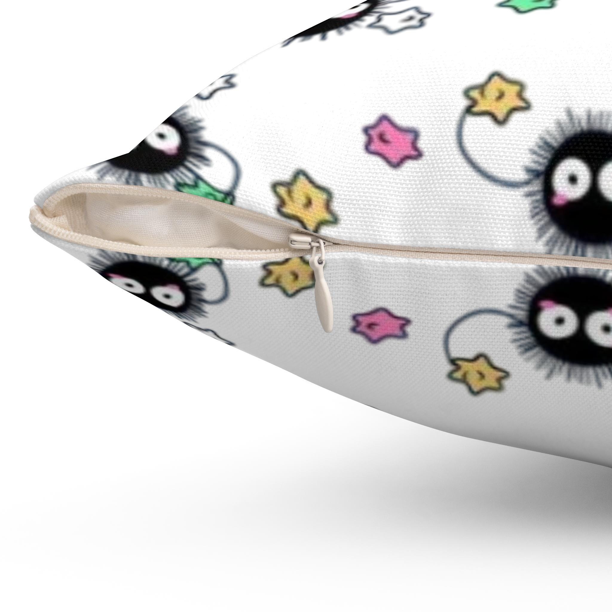 Soot Sprite Pillow, Studio Ghibli, Decor, Kawaii, Cushion, Anime, Room ...