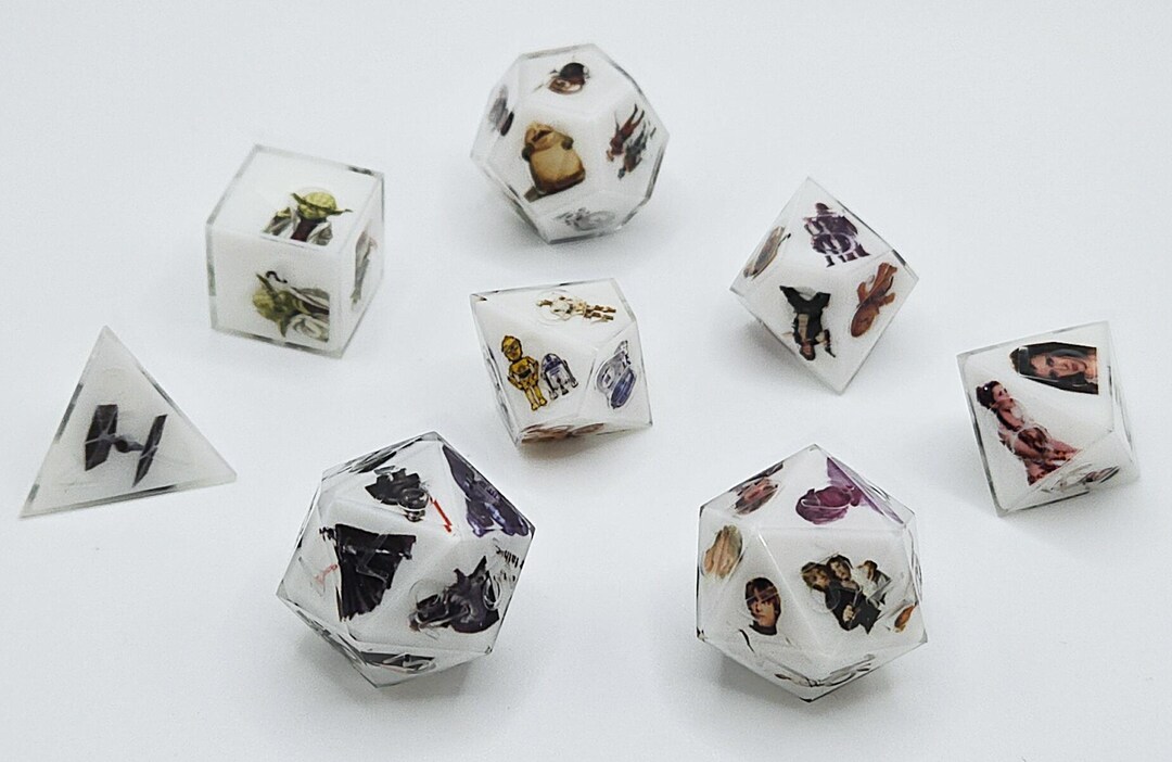 Star Wars Dice Set. Dnd. D6. Dungeons & Dragons. Set. Polyhedral. RPG ...
