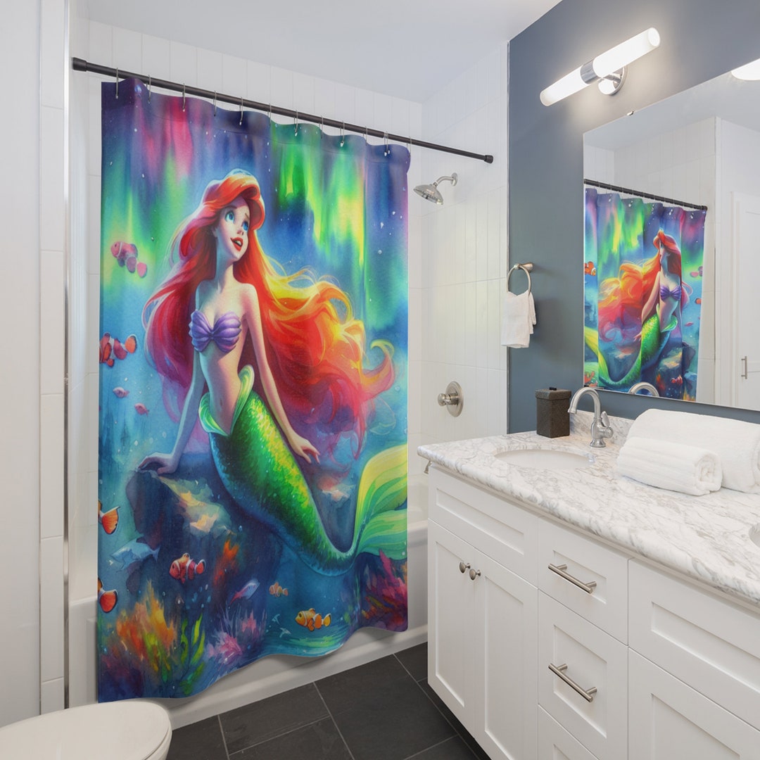 Ariel Shower Curtain. Ariel. Mermaid. Shower Curtain. Bathroom ...