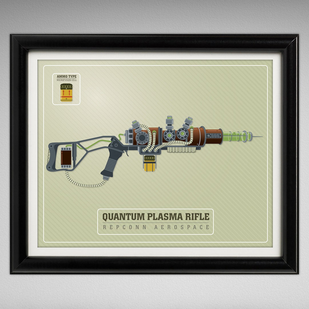 Fallout Repconn Aerospace Plasma Rifle Print 8x10 - Etsy