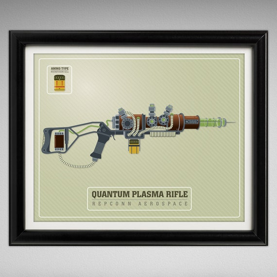 Fallout Repconn Aerospace Plasma Rifle Print 8x10 - Etsy
