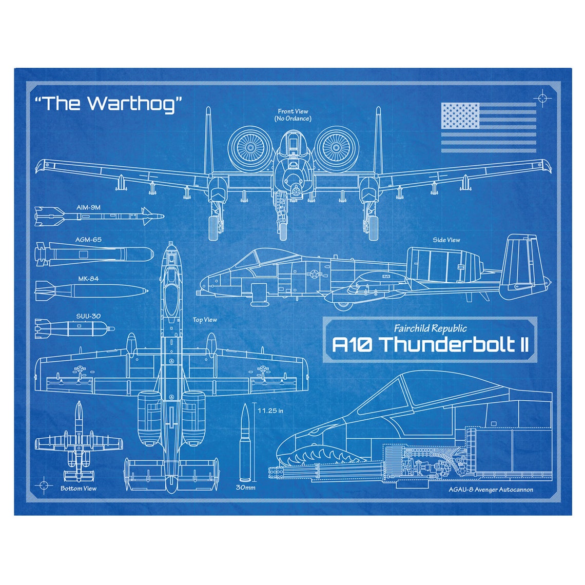 A-10 Thunderbolt II Warthog Airplane Da Vinci or | Etsy