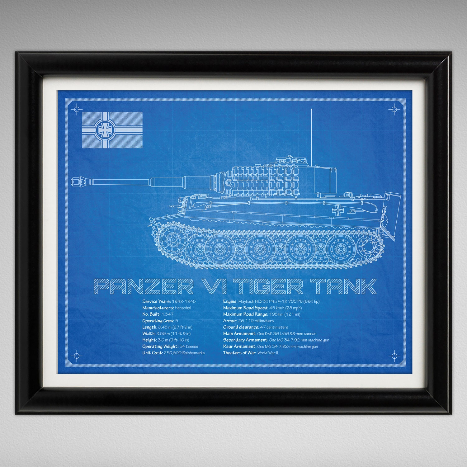 Tiger Tank Blueprints