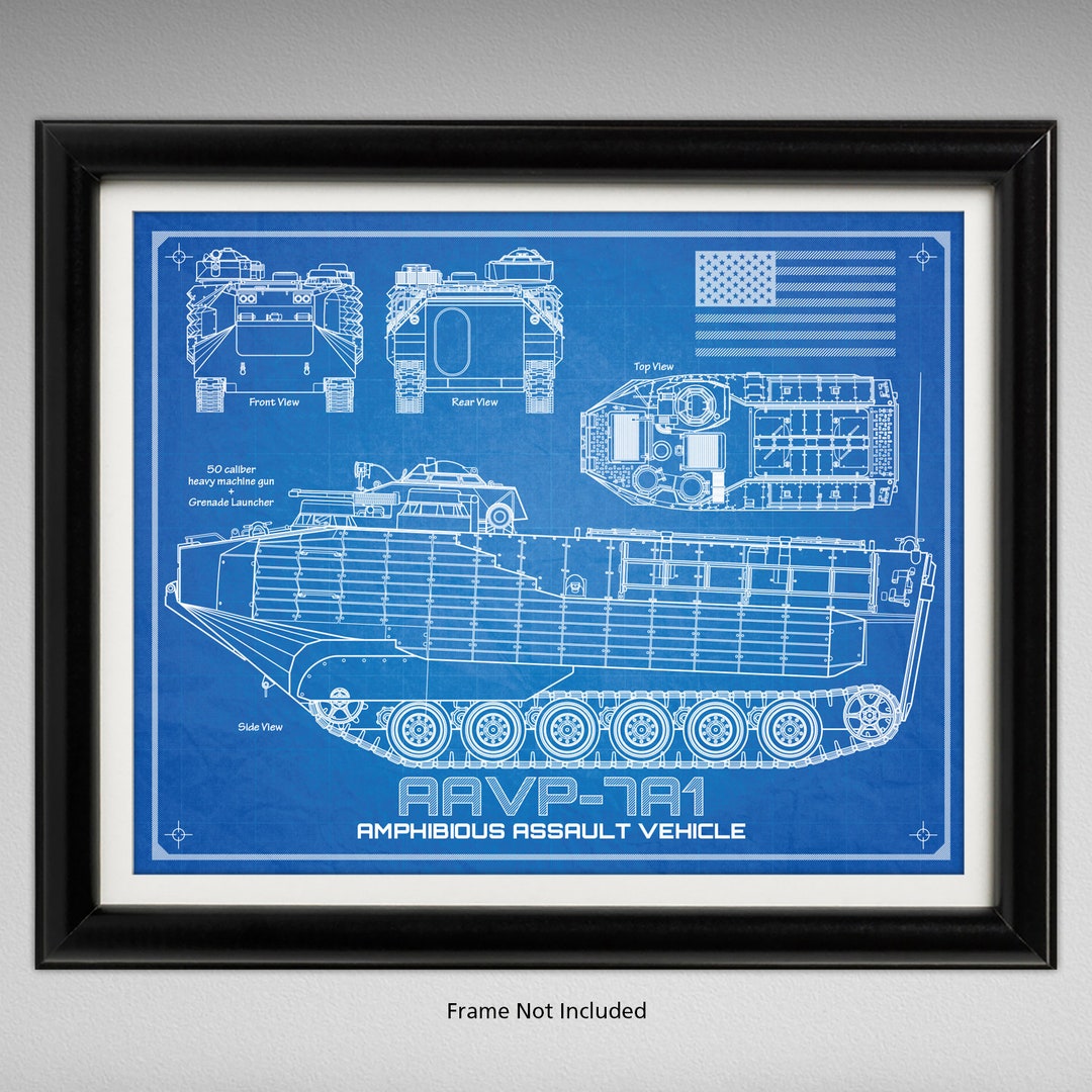 AAVP-7A1 Amphibious Assault Vehicle - Da Vinci or Blueprint ...