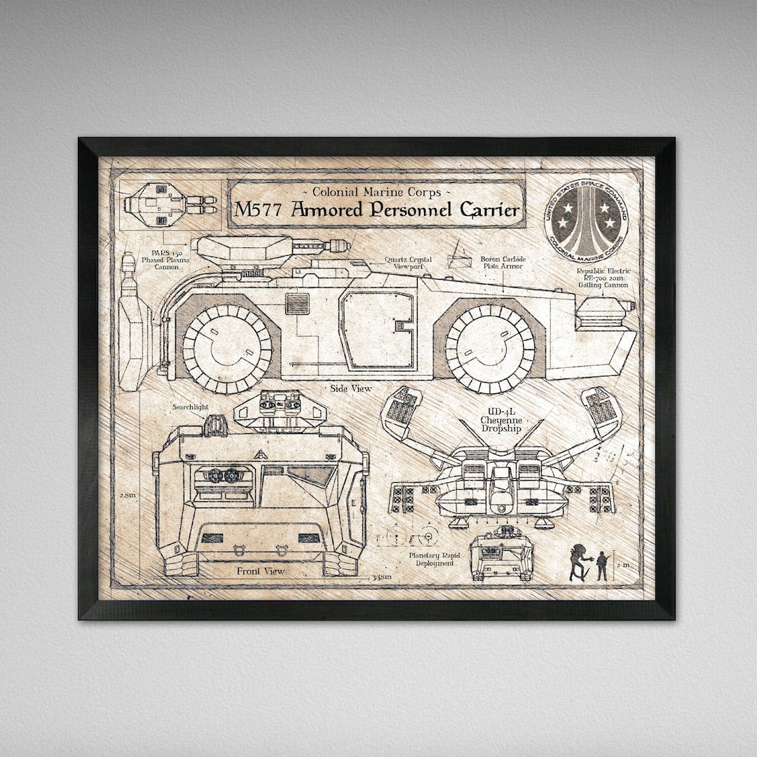 Aliens - M577 Armored Personnel Carrier - Da Vinci or Blueprint ...