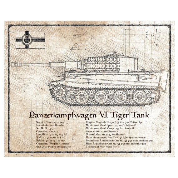 Tiger Tank Blueprints