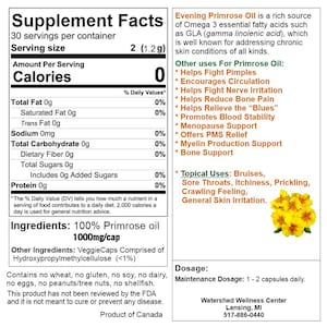Evening Primrose Oil - Etsy