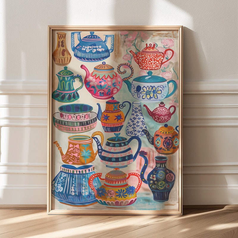 Colorful Kitchen Art - Etsy