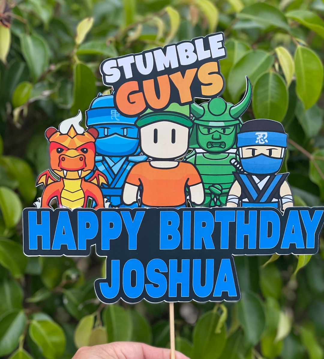 Stumble Guys Cake Topper , Video Games Cake Topper - Etsy UK
