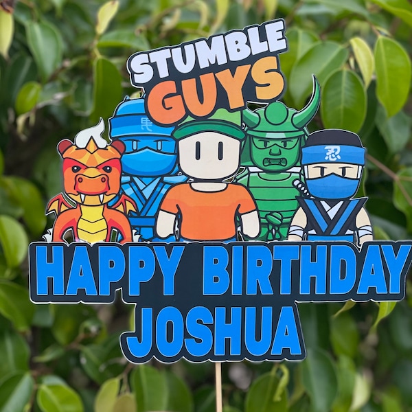 Stumble Guys Cake Topper - Etsy