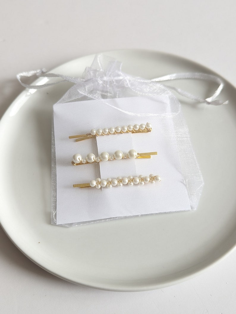 Bridal Bobby Pins Pearl Hair Grip Set Wedding Hair Clip Pearl Small ...