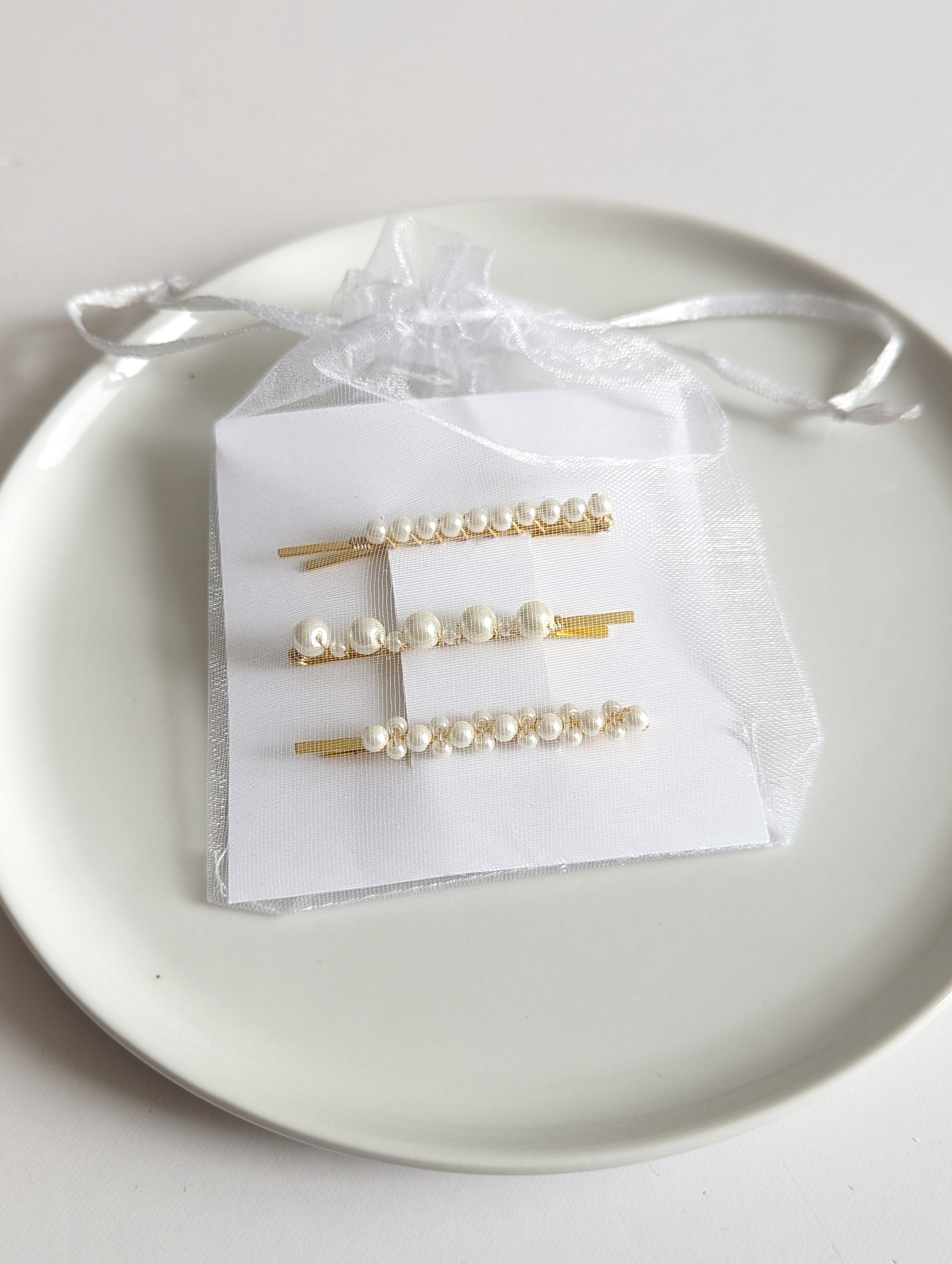 Bridal Bobby Pins Pearl Hair Grip Set Wedding Hair Clip Pearl Small ...