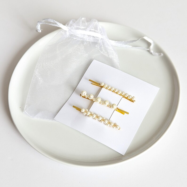Bridal Bobby Pins Pearl Hair Grip Set Wedding Hair Clip Pearl Small ...