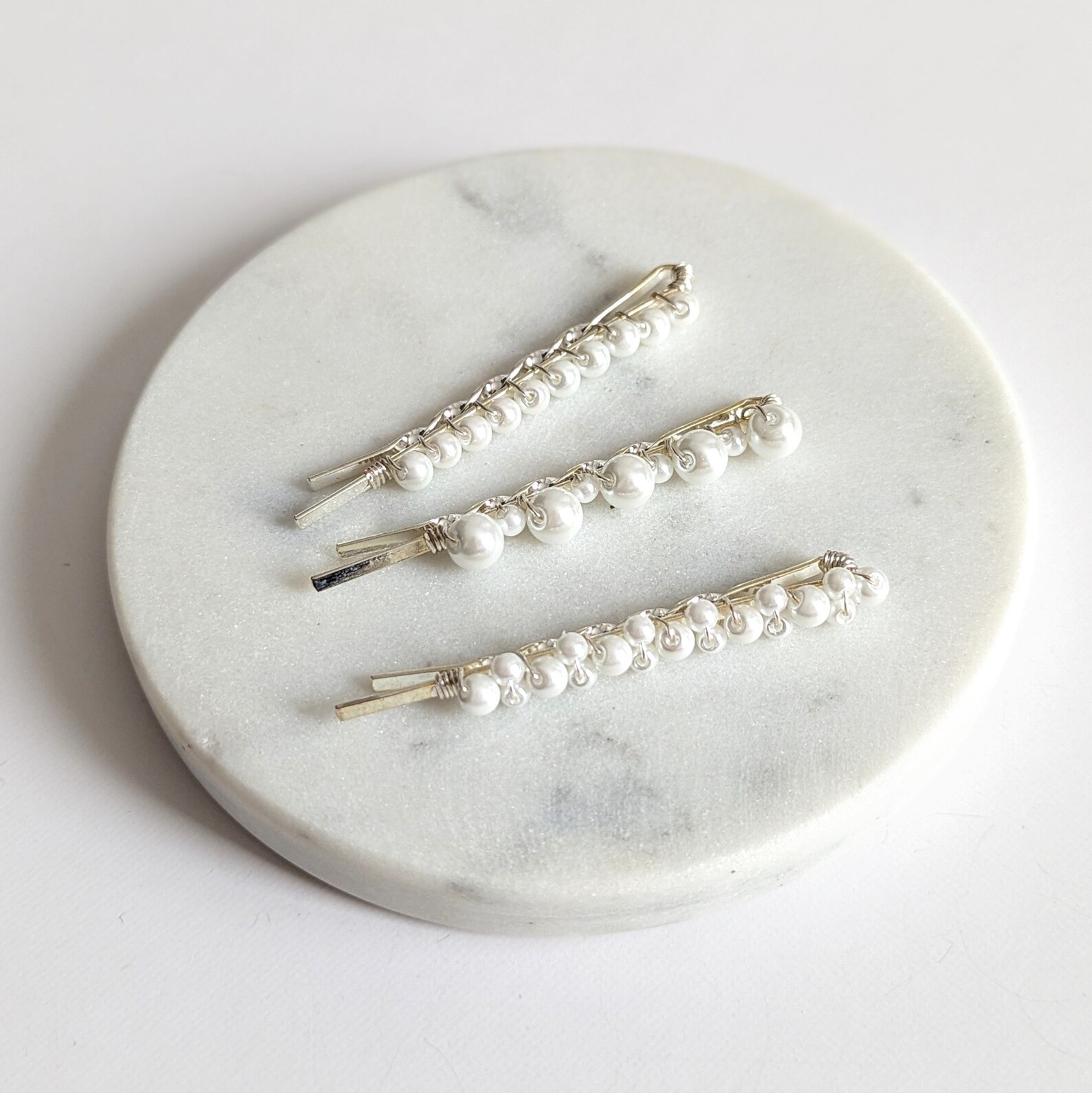 Bridal Bobby Pins Pearl Hair Grip Set Wedding Hair Clip Pearl Small ...
