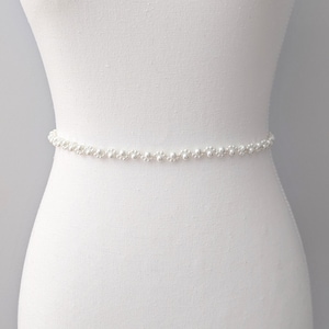 Simple Belt Bridal Pearl Bridesmaid Belt for Wedding Dress Bridal Belt ...
