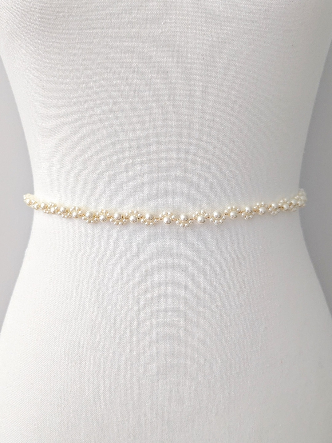 Simple Belt Bridal Pearl Bridesmaid Belt for Wedding Dress Bridal Belt ...