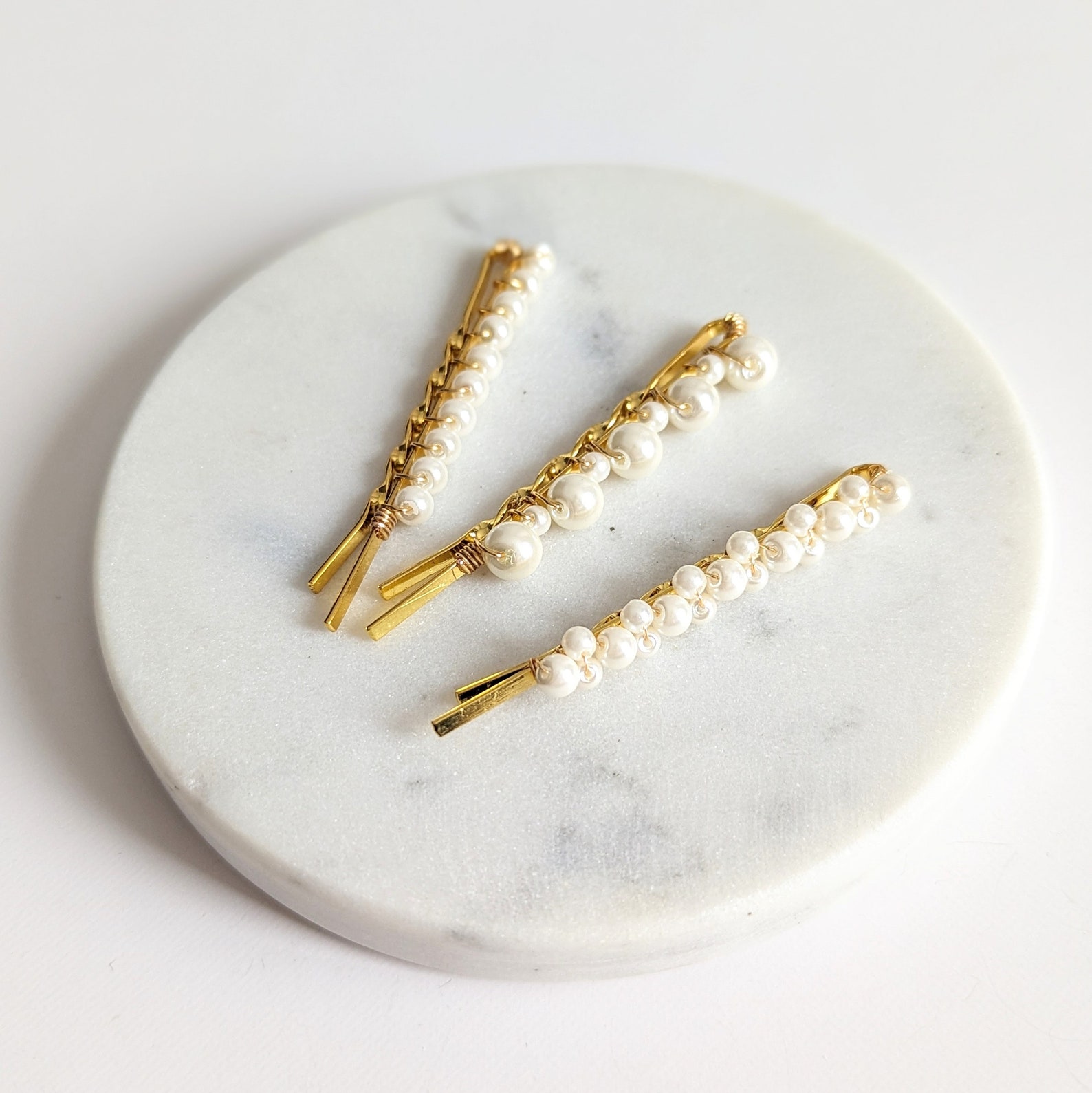 Bridal Bobby Pins Pearl Hair Grip Set Wedding Hair Clip Pearl Small ...