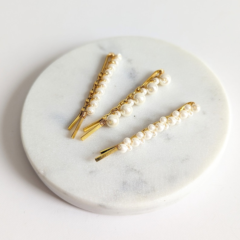 Bridal Bobby Pins Pearl Hair Grip Set Wedding Hair Clip Pearl Small ...
