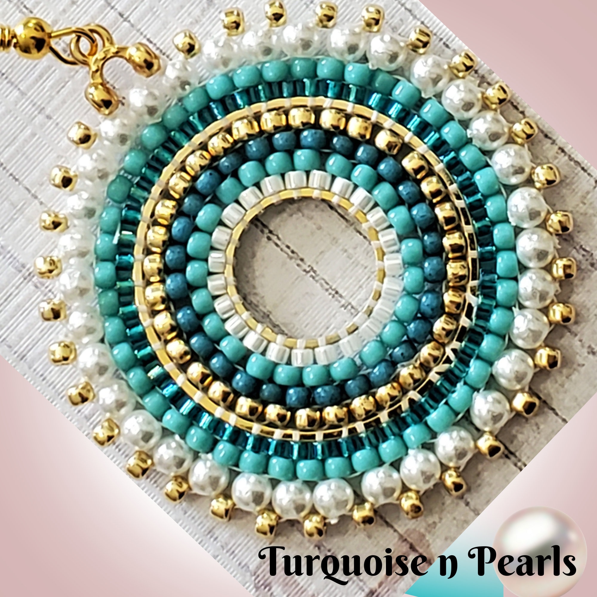 Beads N Pearls, Hoop Earrings, Handmade, Seed Beads, Dangle Hoops, Lots of Movement With Sparkle ...