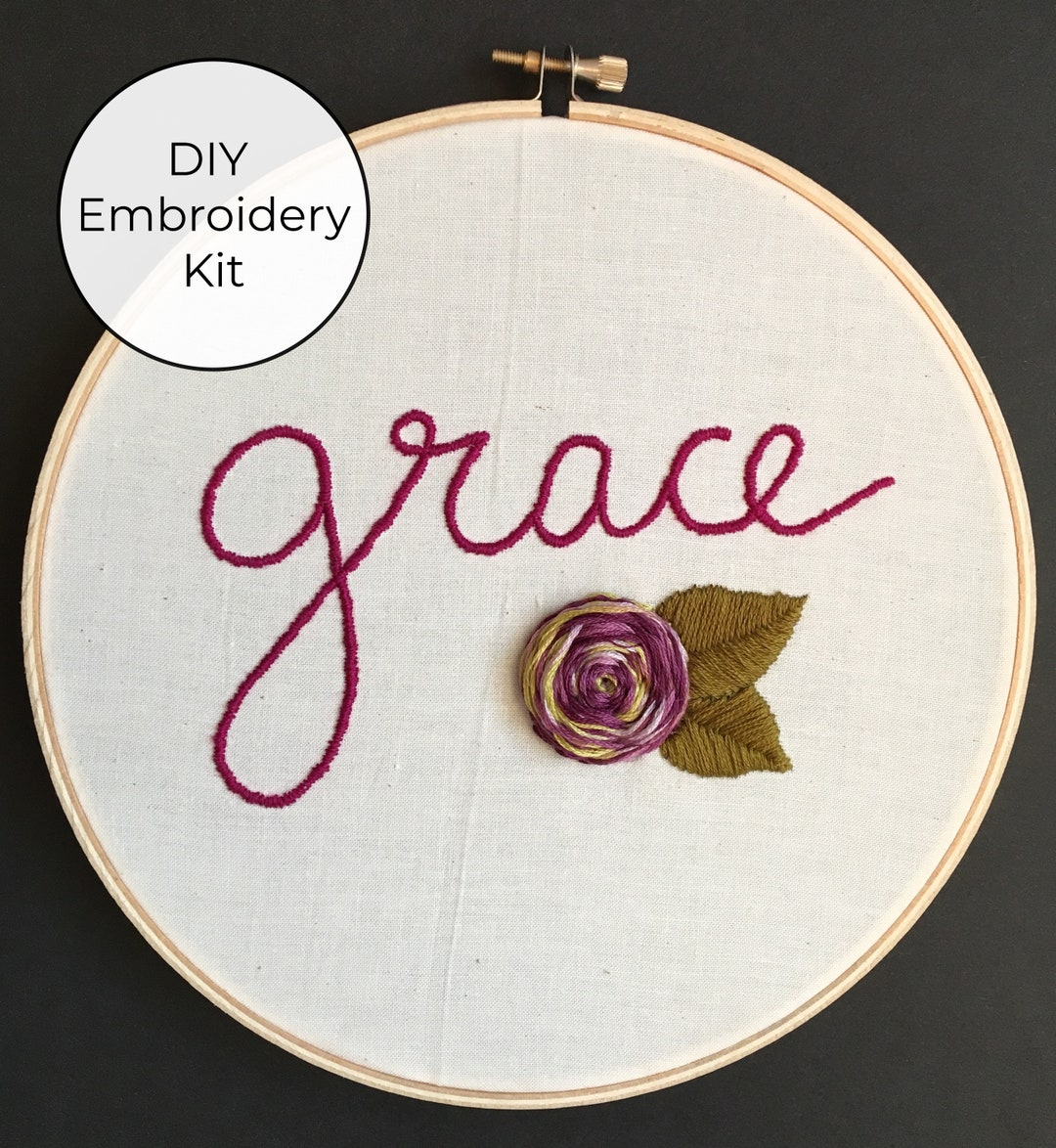 Grace Beginner DIY Embroidery Kit - Etsy