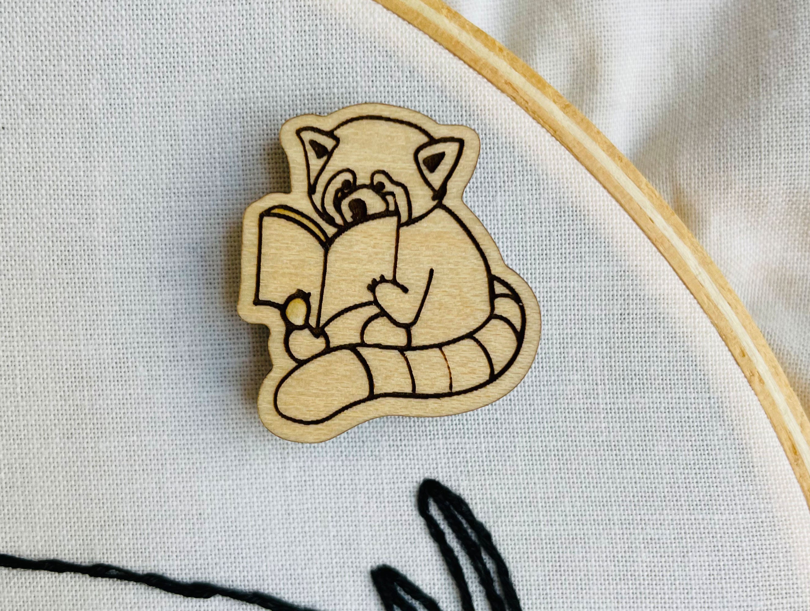 Needle Minder Red Panda Needle Magnet Needle Keeper | Etsy