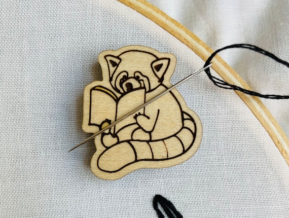 Needle Minder Red Panda Needle Magnet Needle Keeper | Etsy