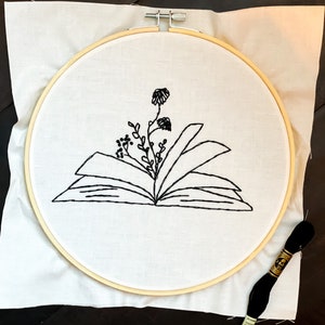 Embroidery Kit, Beginner Embroidery Kit, Floral Embroidery Kit, Book ...