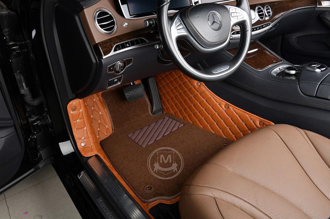 Brown Diamond & Brown Carpet Luxury Custom Fitted Premium Leather Car ...