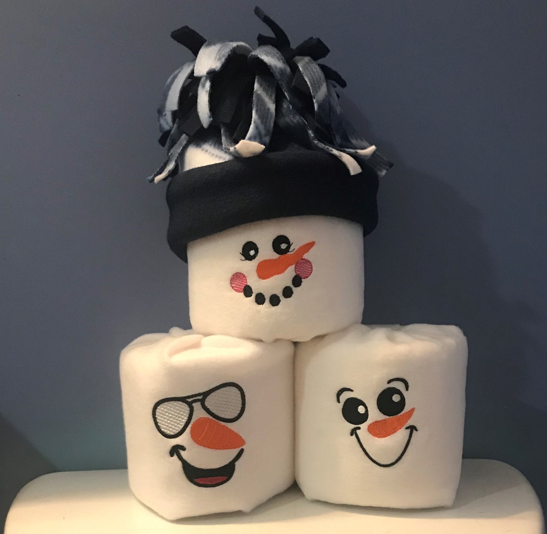 Snowman Toilet Paper Cover - Etsy