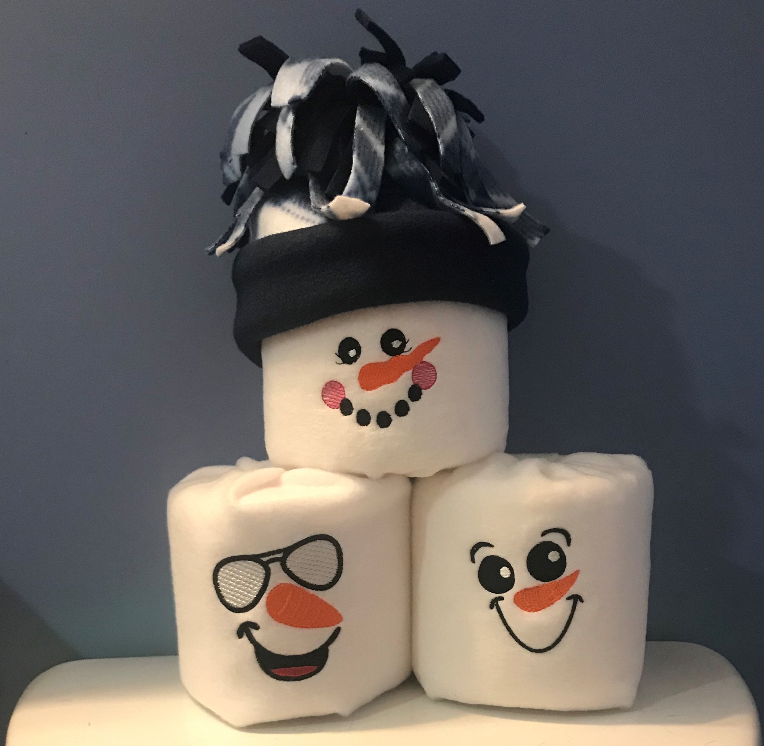 Snowman Toilet Paper Cover - Etsy