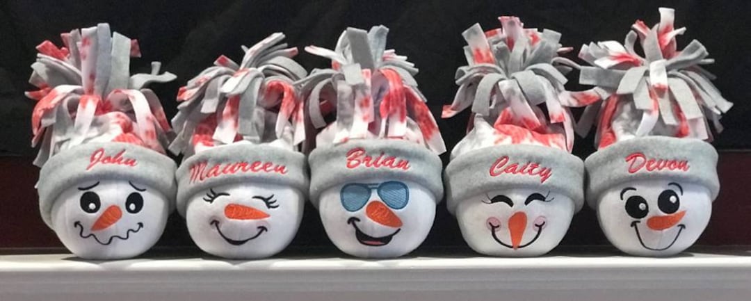 Personalized Snowball Hat - Etsy