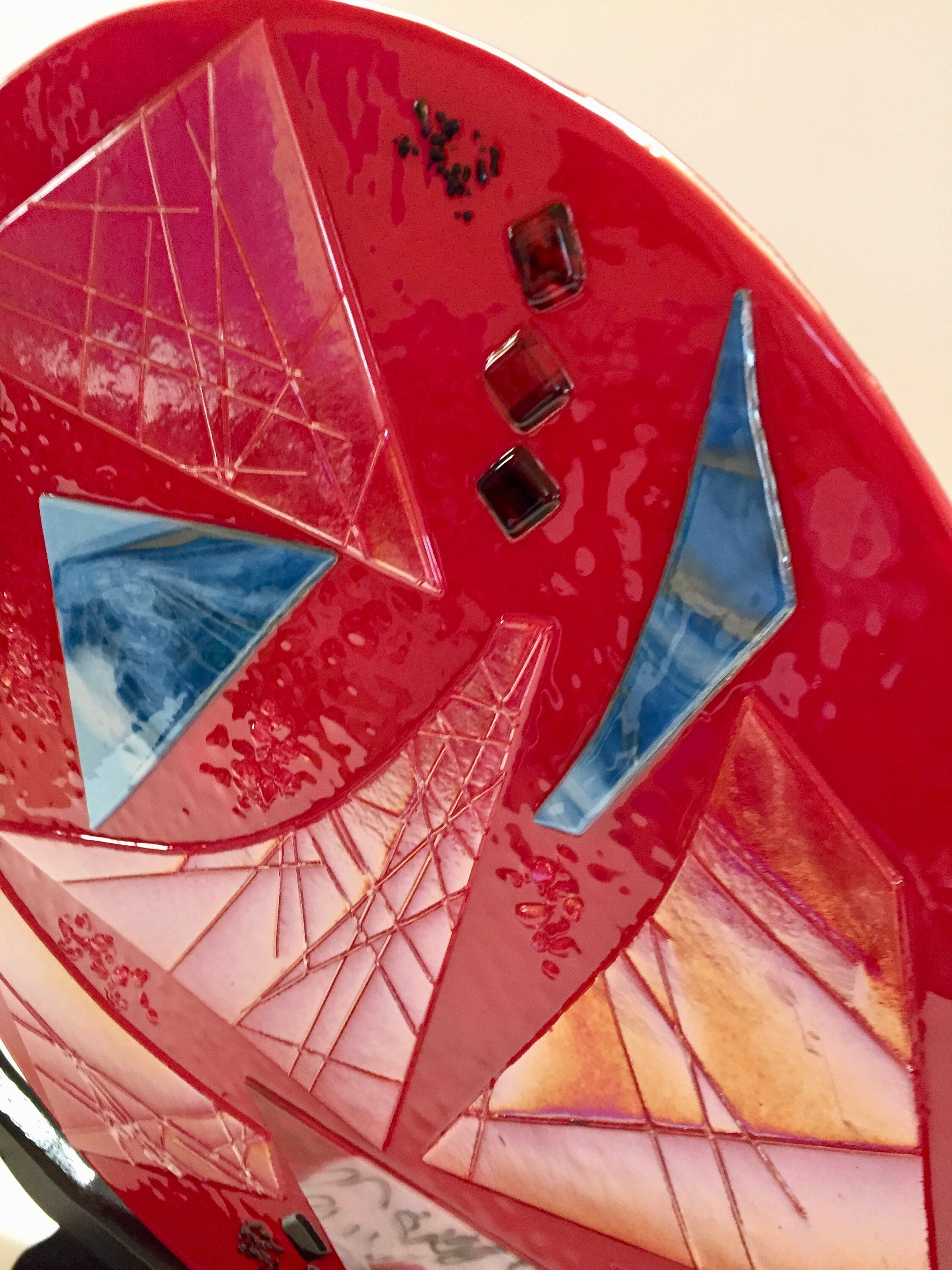 Hand-crafted Glass Sculpture, Decorative Accent, Home Decor, Colorful ...