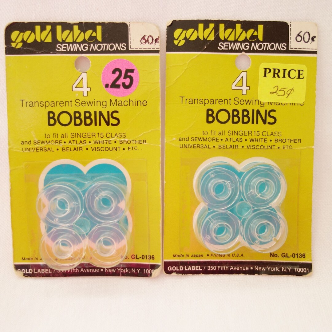 Vintage Gold Label Sewing Notions Universal Sewing Machine Transparent ...