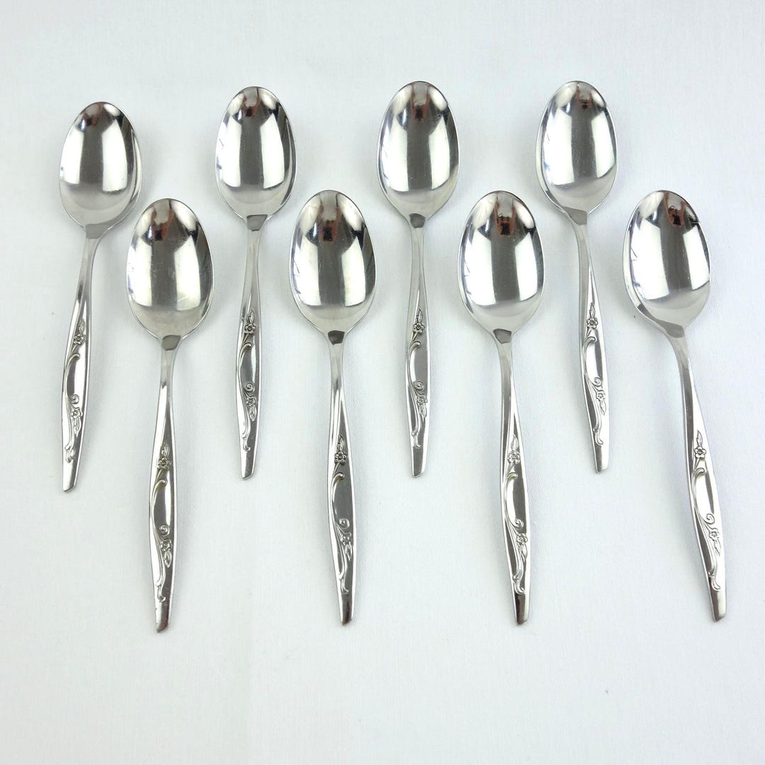 International Silver Belle Isle Stainless Flatware USA Set of 8 ...