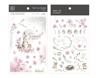 MU Print-on Sticker Chrysanthemums and Roses - Etsy