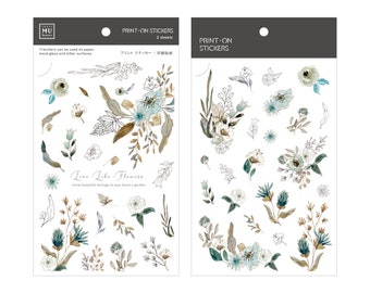 MU Print-on Sticker Flower of the Month | Etsy