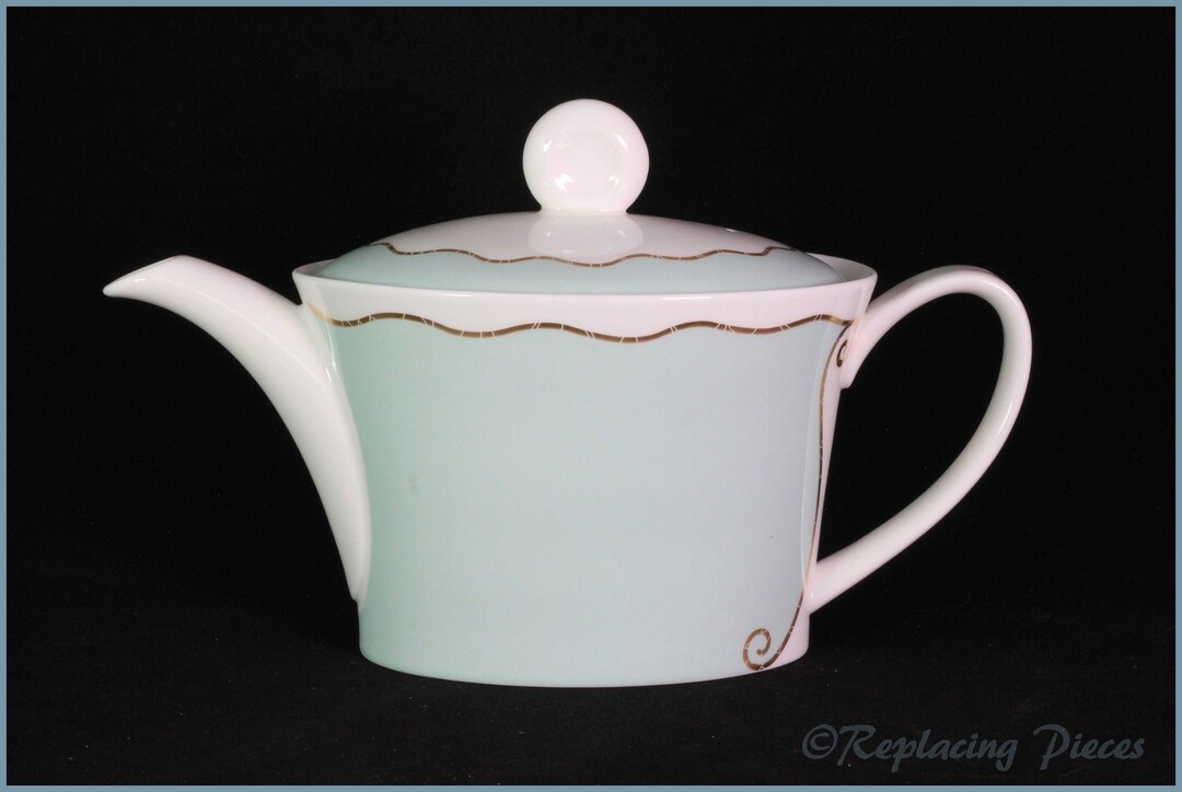 Royal Doulton - Fusion Frivolous Green - Teapot - Etsy