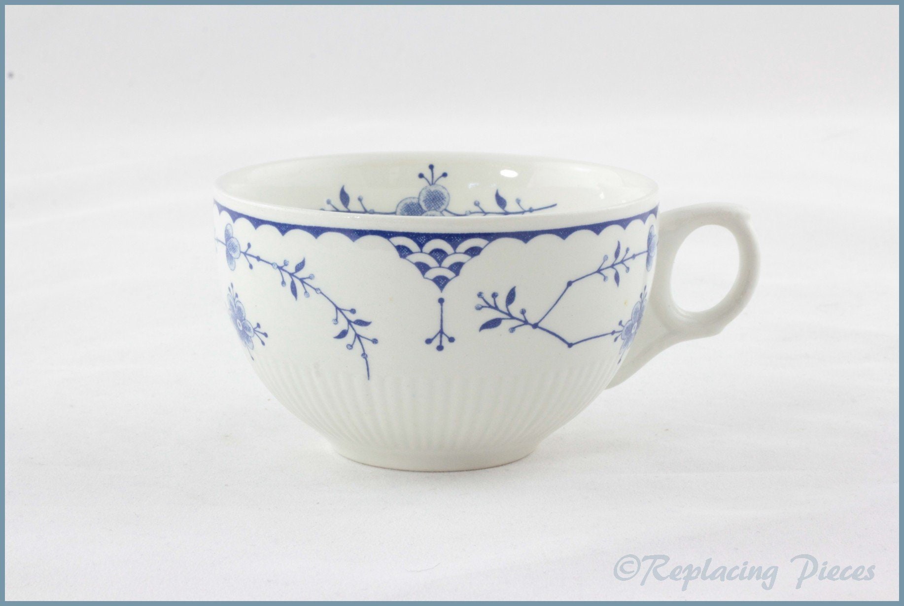 Furnivals Denmark Blue Teacup pattern Inside - Etsy