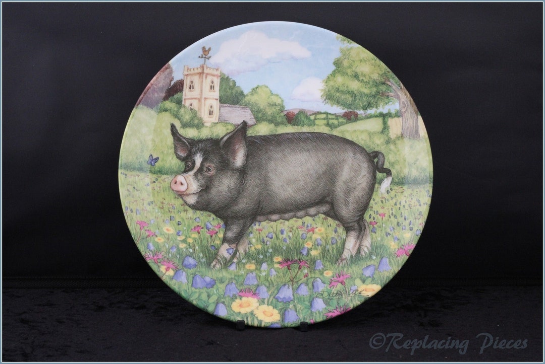 Royal Doulton - Pigs in Bloom - Harebell - Etsy