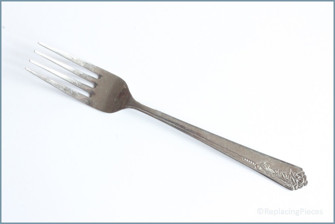 Viners Damask Rose Dessert Fork - Etsy