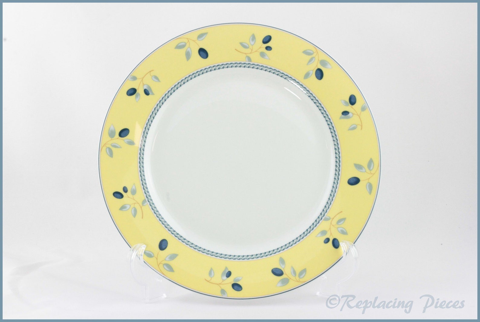 Royal Doulton Blueberry yellow Rim 7 5/8 Salad - Etsy