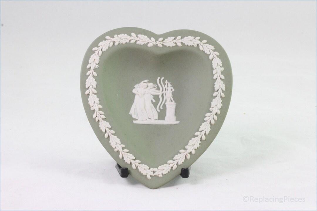 Wedgwood - Jasperware (sage Green) - Pin Tray (heart) - WWJWG34 - Etsy