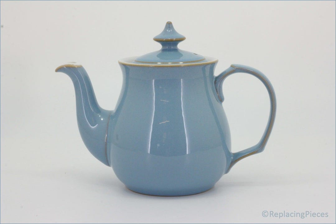 Denby Colonial Blue Teapot - Etsy