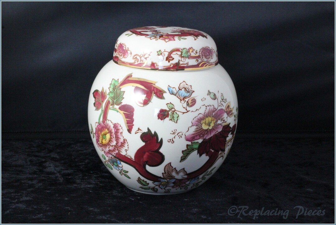 Masons Mandalay Red Ginger Jar medium - Etsy