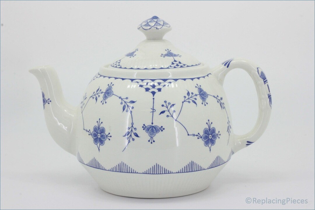 Furnivals Denmark blue Teapot - Etsy