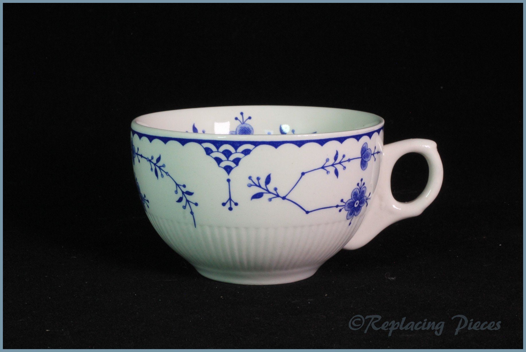 Furnivals Denmark Blue Teacup Pattern Inside | Etsy