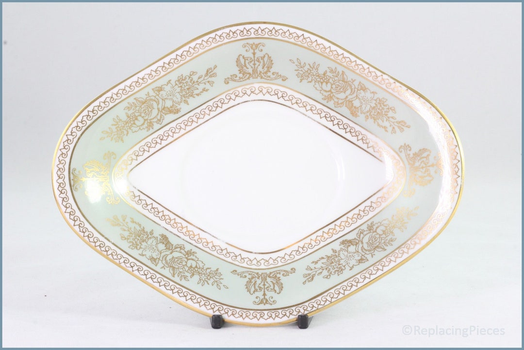 Wedgwood Columbia sage Green Gravy Boat Stand - Etsy
