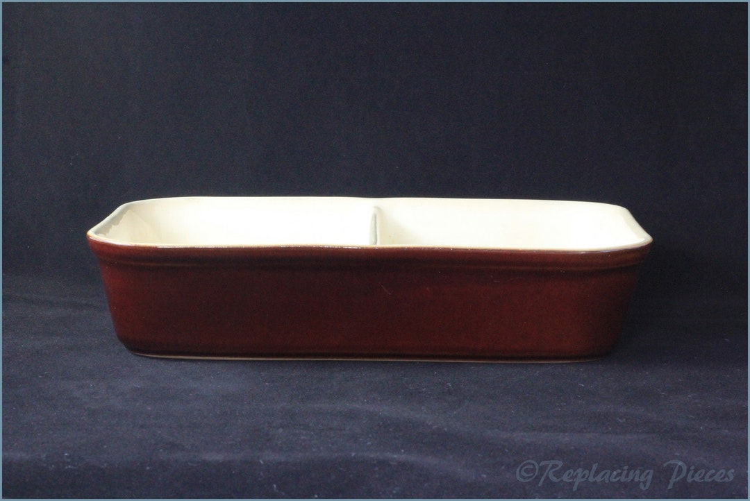 Denby - Classic - Divided Oblong Roaster - Etsy