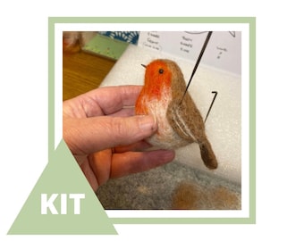 Felt and Dandy Robins Needle Felting Kit - Etsy